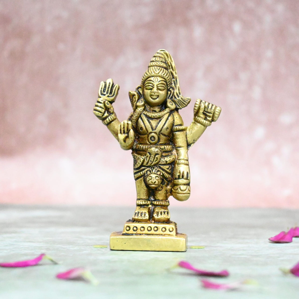 Brass Shiva Idol small size (3 Inch) Lord Shiva idol standing for home ...